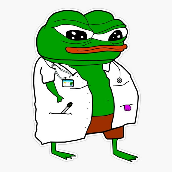 DOPASTICKER Apu Doctor Pepe Sticker, Phone Sticker Water Bottle Sticker ...