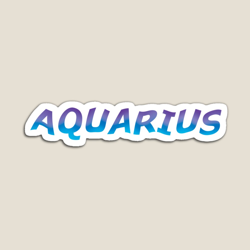 DOPASTICKER Aquarius Zodiac Sign Colorful Gradient Sticker Decorative ...