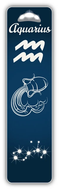DOPASTICKER Aquarius Zodiac Sign Sticker Decal Phone Decal Water Bottle ...