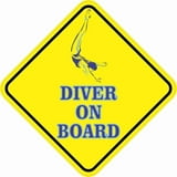 DOPASTICKER Aquatic Diver On Board Sticker Phone Sticker, Latop Sticker ...