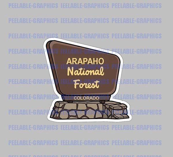 DOPASTICKER Arapaho National Forest Colorado Park Sticker Phone Sticker ...
