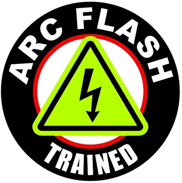 DOPASTICKER Arc Flash Trained Sticker Hard Hat Sticker Laptop Phone ...