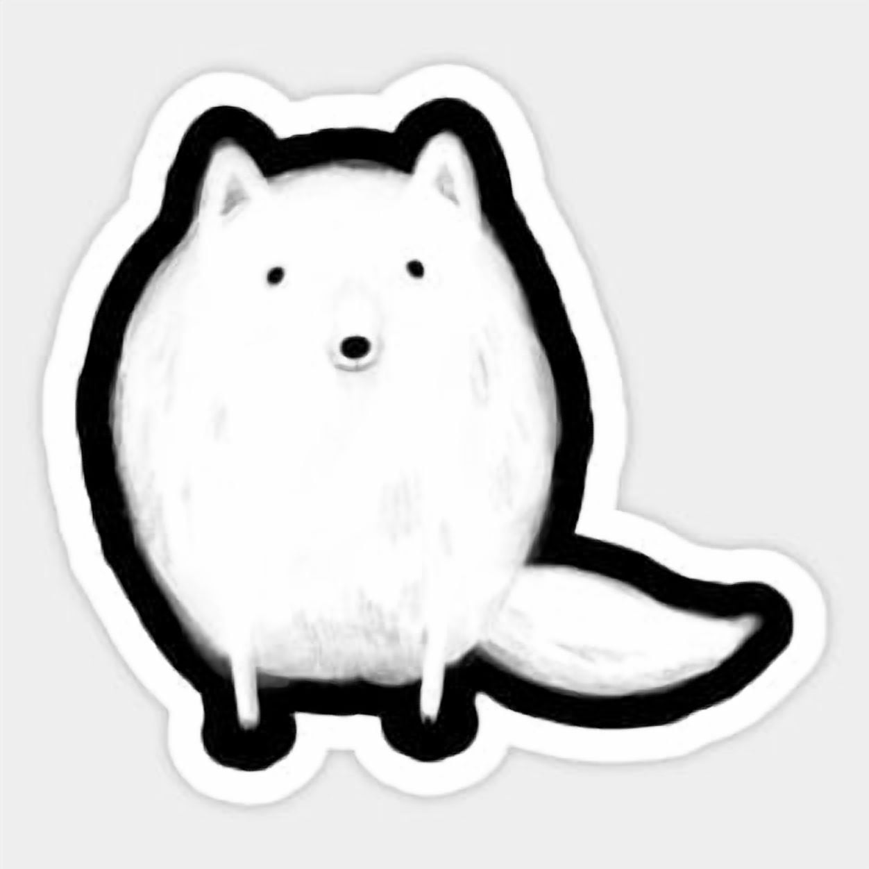 DOPASTICKER Arctic Fox Decorative Laptop, Phone Stickers, Waterproof ...