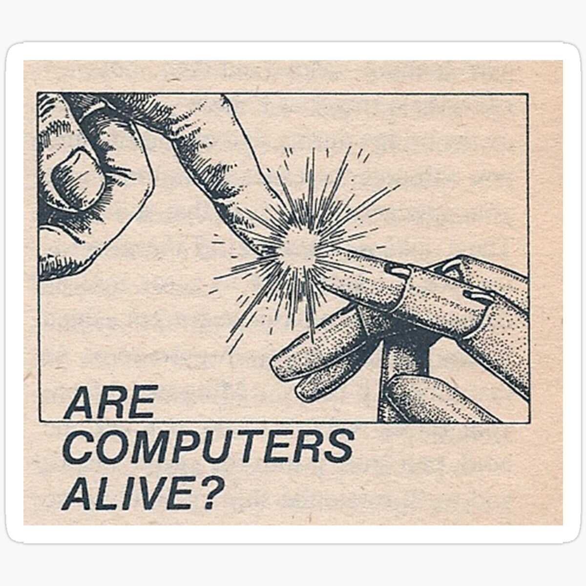 DOPASTICKER Are Computers Alive? Sticker. Gift You - Decorate Laptops ...