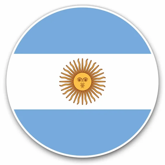 DOPASTICKER Argentina Flag Map Cool Gift Decorative Laptop, Phone ...