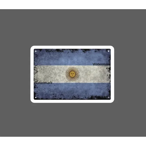 DOPASTICKER Argentina Flag Sticker Retro Vintage Sticker Phone Sticker ...