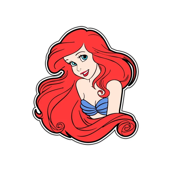 DOPASTICKER Ariel Portrait Sticker Decal Phone Decal Water Bottle ...