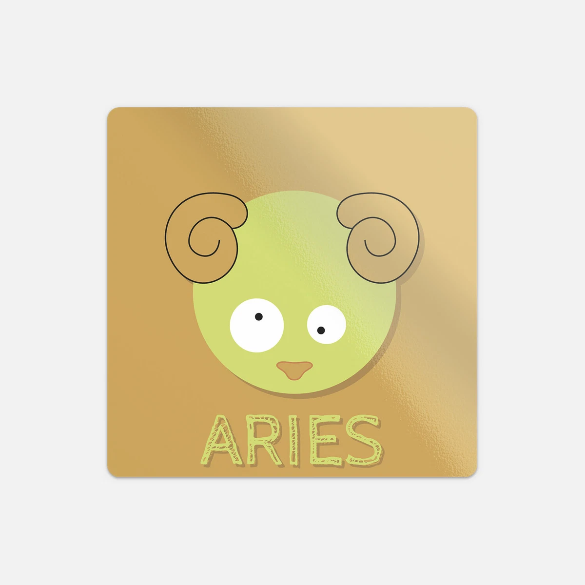 DOPASTICKER Aries Zodiac Sign Simple Sticker Decal Waterproof Sticker ...
