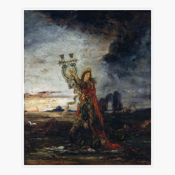 DOPASTICKER Arion Gustave Moreau Mythology Sticker, Phone Sticker Car ...
