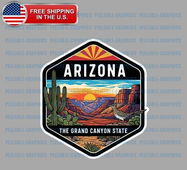 DOPASTICKER Arizona Az Sticker Toolbox Sticker Phone Sticker, Latop ...