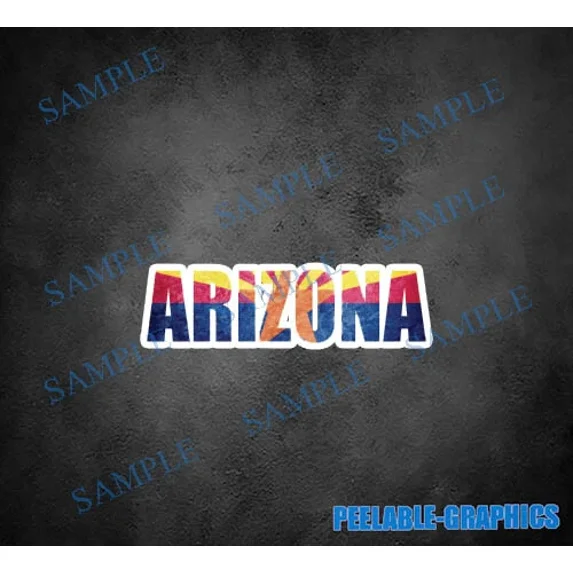 DOPASTICKER Arizona State Lettering Sticker Toolbox Sticker Phone ...