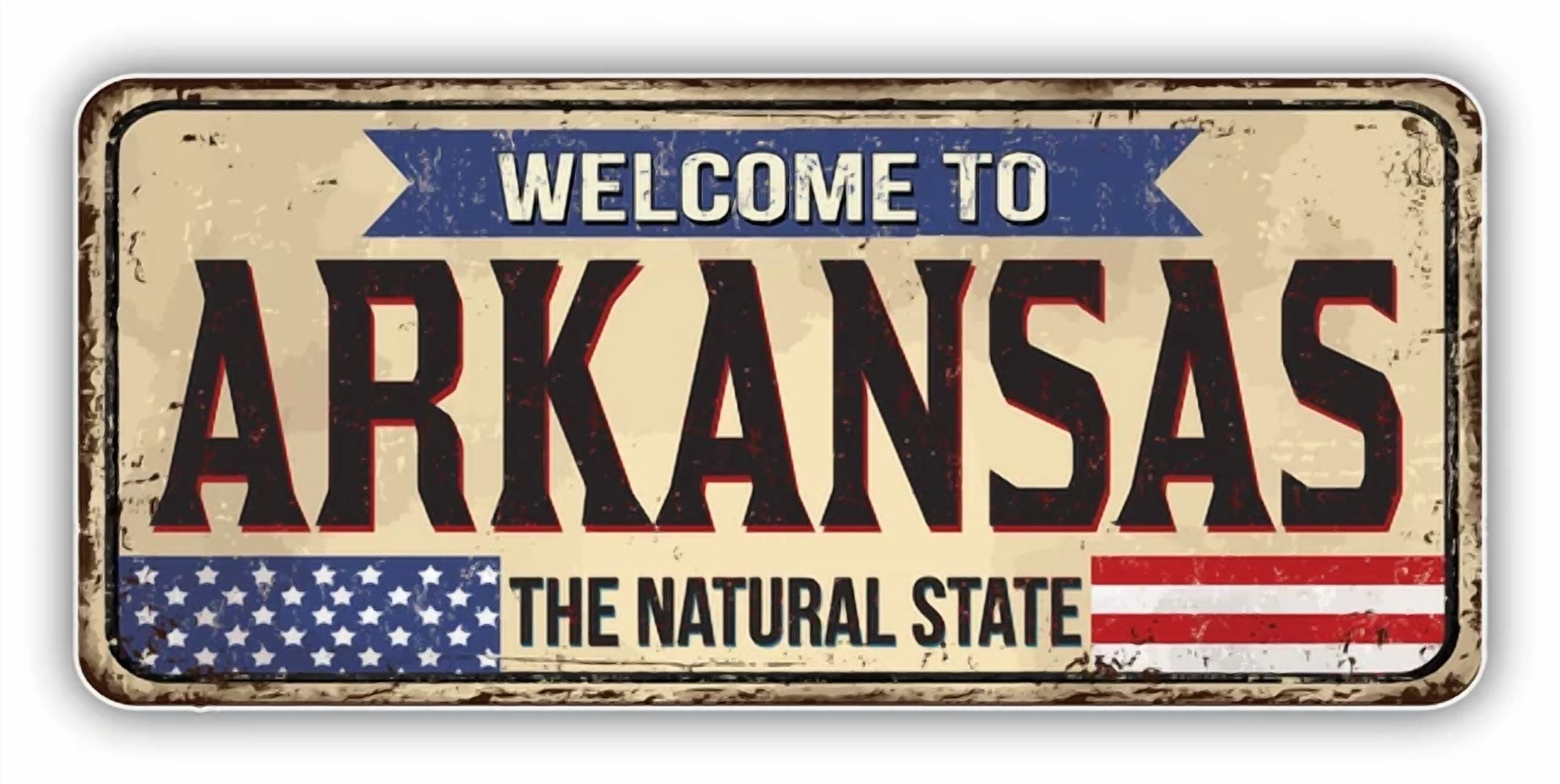 DOPASTICKER Arkansas Usa State Grunge Retro Sticker Decal Phone Decal ...