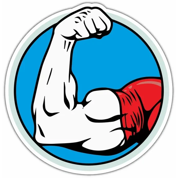 DOPASTICKER Arm Wrestling Biceps Strong Arms Car Sticker Decal Phone ...