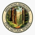DOPASTICKER Armstrong Redwoods State Natural Reserve California Travel ...