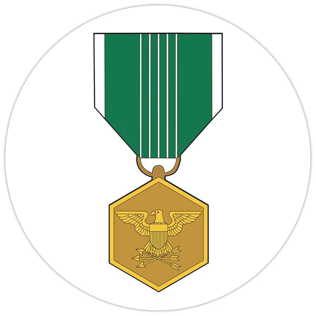 DOPASTICKER Army Commendation Medal Sticker Military Soldier Decal ...
