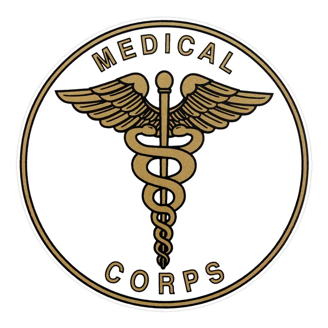 DOPASTICKER Army Medical Corps Insignia Sticker Military Soldier Decal ...