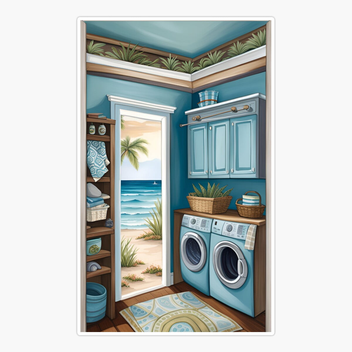 DOPASTICKER Aromatic Waves Sticker, Phone Sticker Water Bottle Sticker ...