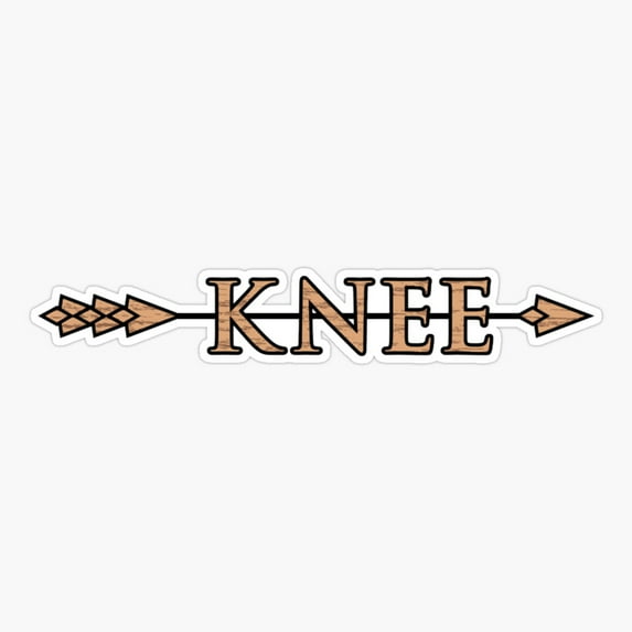 DOPASTICKER Arrow To The Knee Sticker, Phone Sticker Water Bottle ...