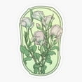 DOPASTICKER Art Nouveau Sweet Pea Flowers Sticker, Phone Sticker Car ...