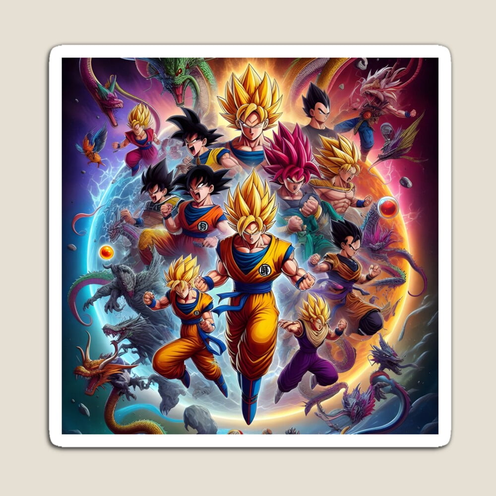 DOPASTICKER Art Of Dbz Decorative Laptop, Phone Stickers, Waterproof ...