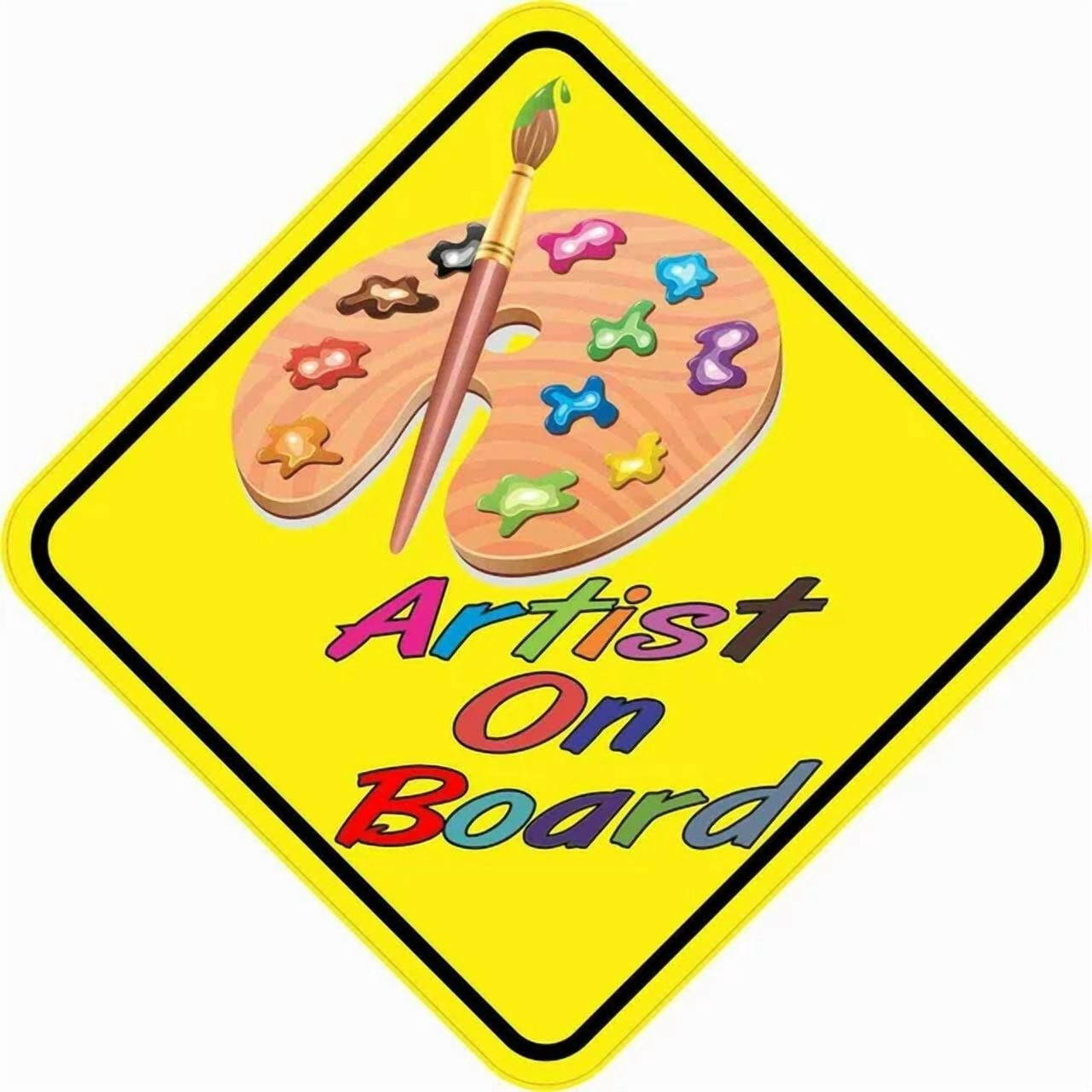 DOPASTICKER Artist On Board Sticker Phone Sticker, Latop Sticker, Lover ...