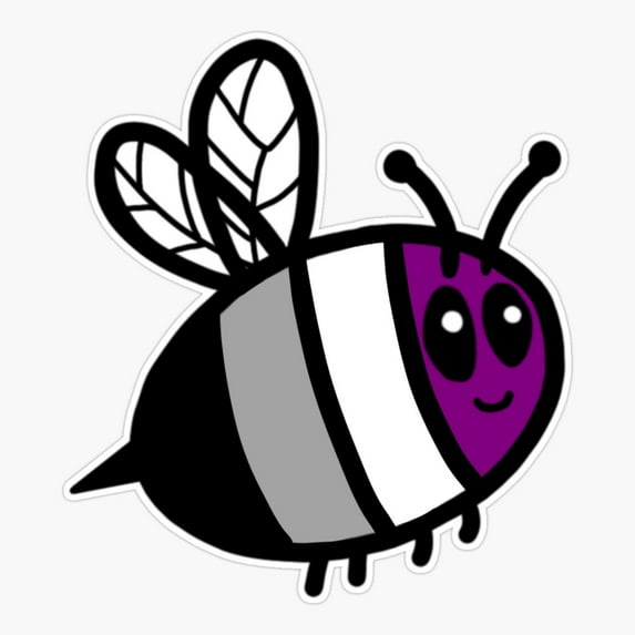 DOPASTICKER Asexuali-Bee Sticker, Phone Sticker Car Stickers, Birthday ...