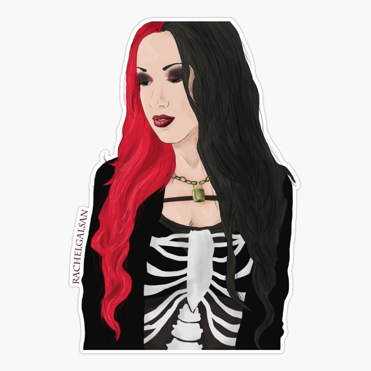 DOPASTICKER Ash Costello Sticker, Phone Sticker Water Bottle Sticker ...