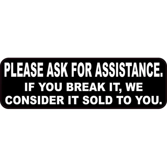 DOPASTICKER Ask For Assistance Sticker Phone Sticker, Latop Sticker ...