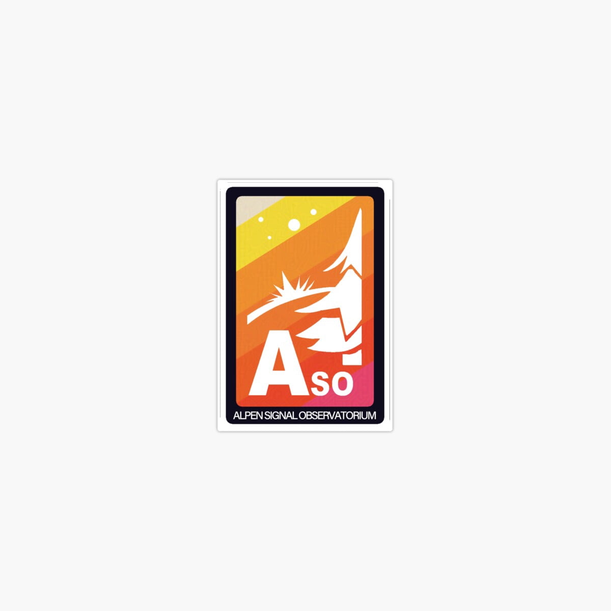DOPASTICKER Aso (Alpen Signal Observatorium) Sticker, Phone Sticker Car ...