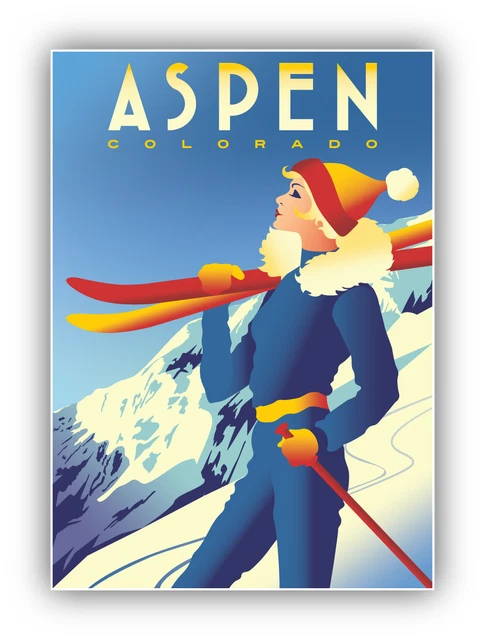 DOPASTICKER Aspen Colorado Sticker Decal Phone Decal Water Bottle ...