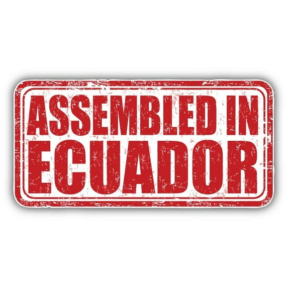 DOPASTICKER Assembled In Ecuador Travel Car Bumper Sticker Gift You ...