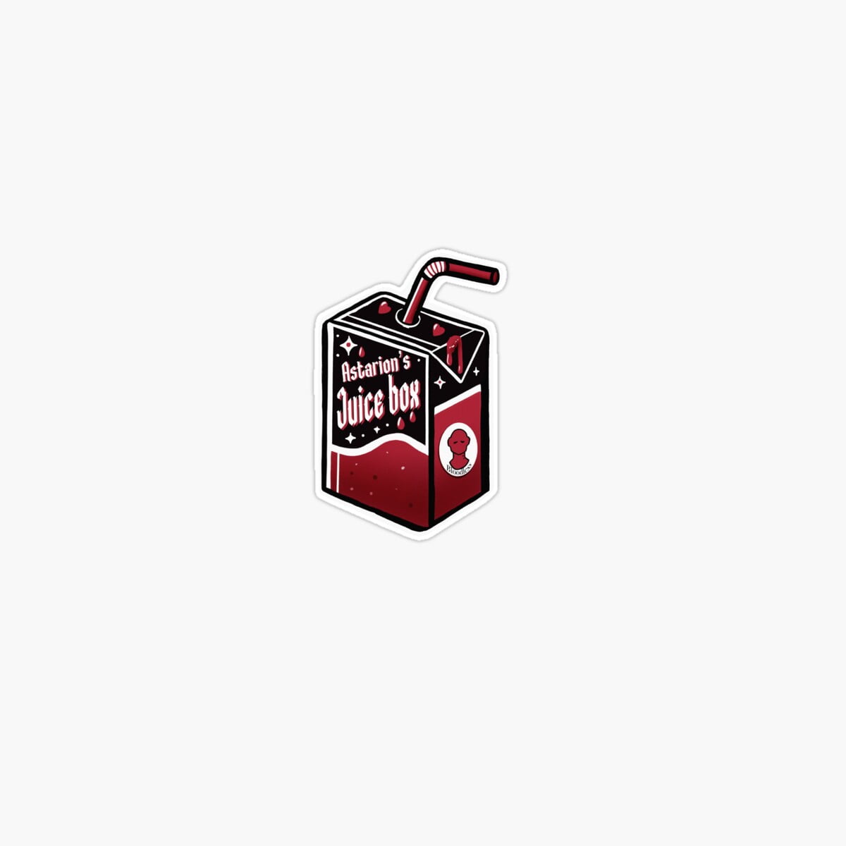DOPASTICKER Astarion'S Juice Box Sticker, Phone Sticker Water Bottle ...