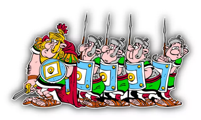 DOPASTICKER Asterix Obelix Army Cartoon Car Sticker Phone Decal Water ...