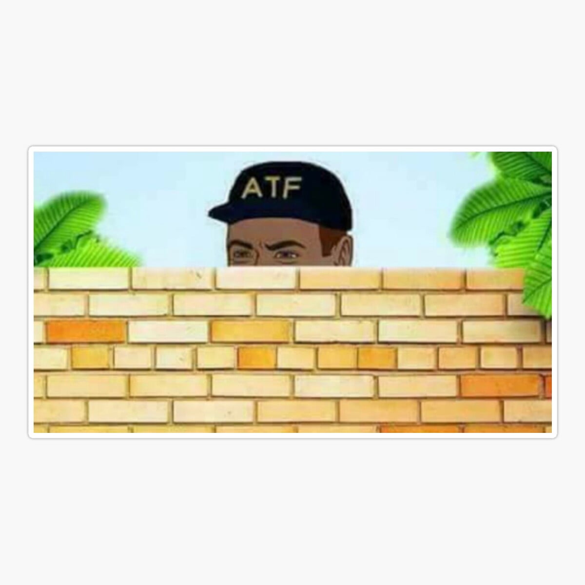 DOPASTICKER Atf Man Sticker, Phone Sticker Water Bottle Sticker Car ...