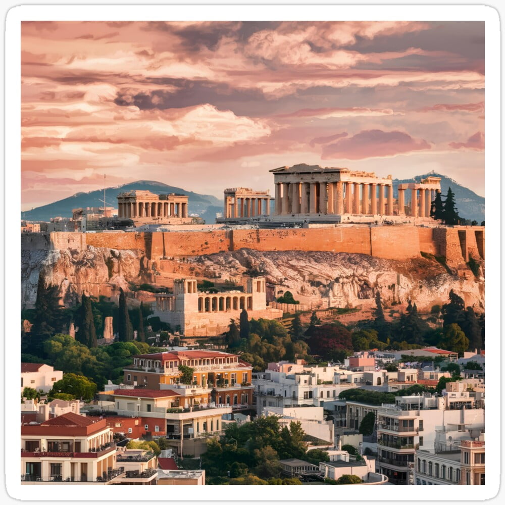 DOPASTICKER Athens,Greece Gift You - Phone Stickers, Waterproof Decals ...