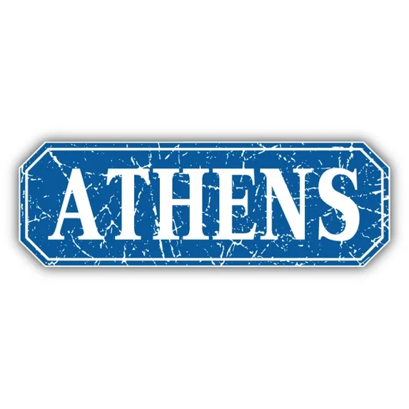 DOPASTICKER Athens Travel Sticker Decal Phone Decal Water Bottle ...