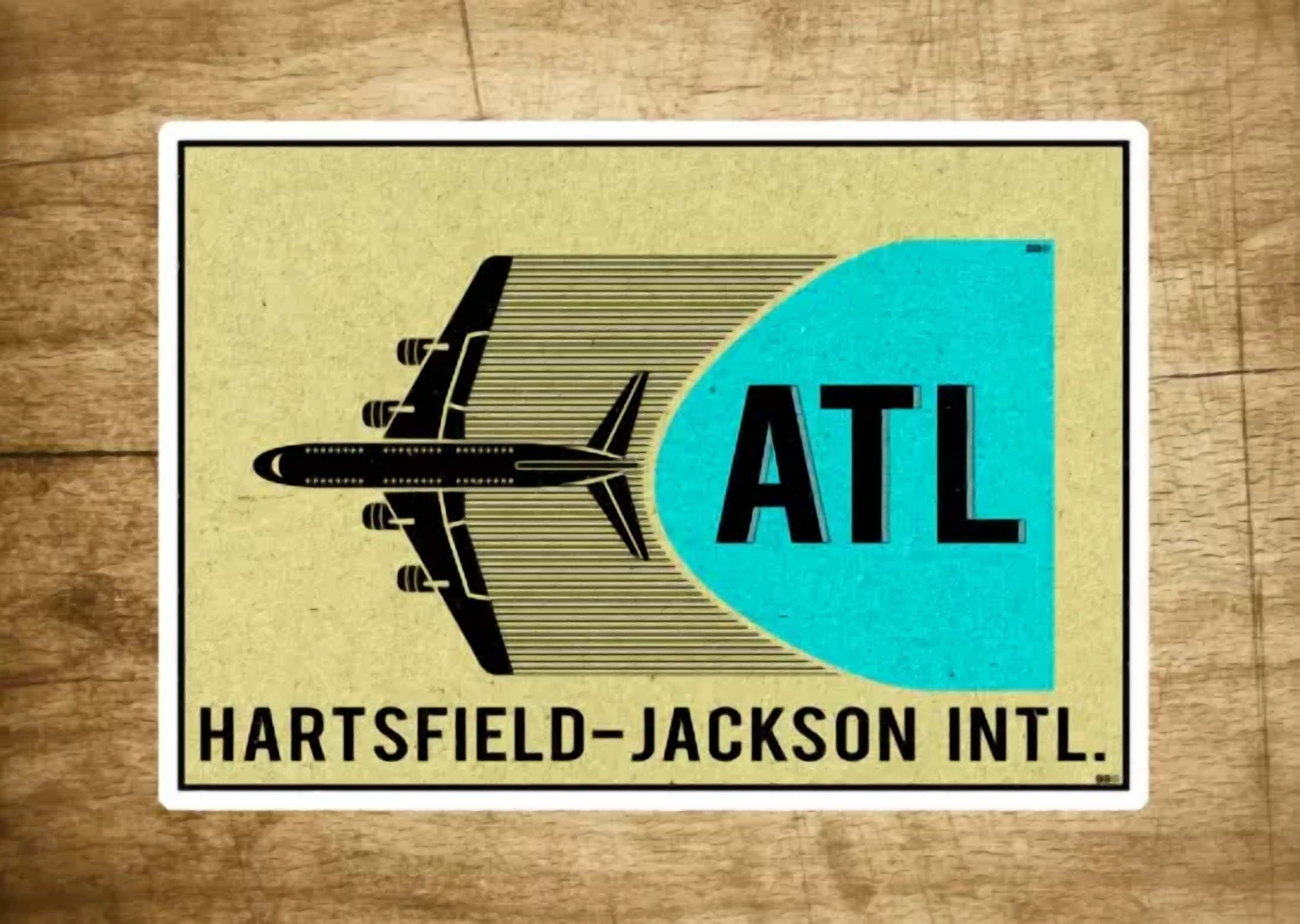 DOPASTICKER Atlanta Airport Atl Decal Hartsfield Jackson Georgia Vin ...