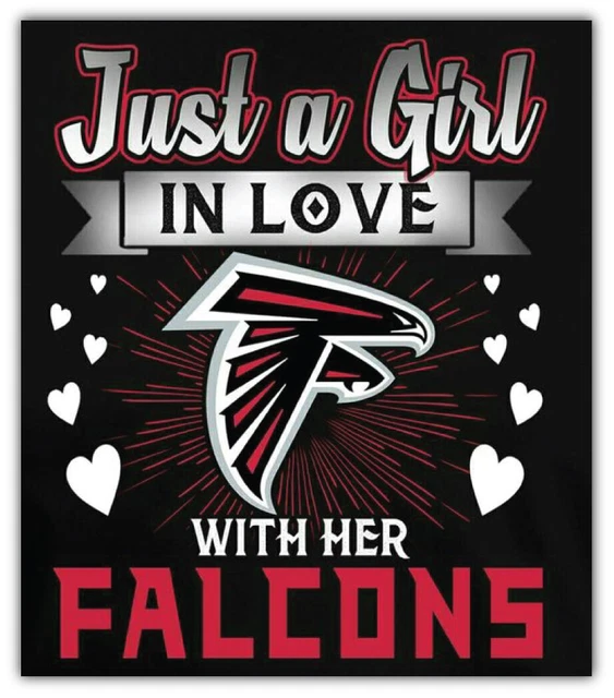 DOPASTICKER Atlanta Falcons In Love Sticker Decal Phone Decal Water ...