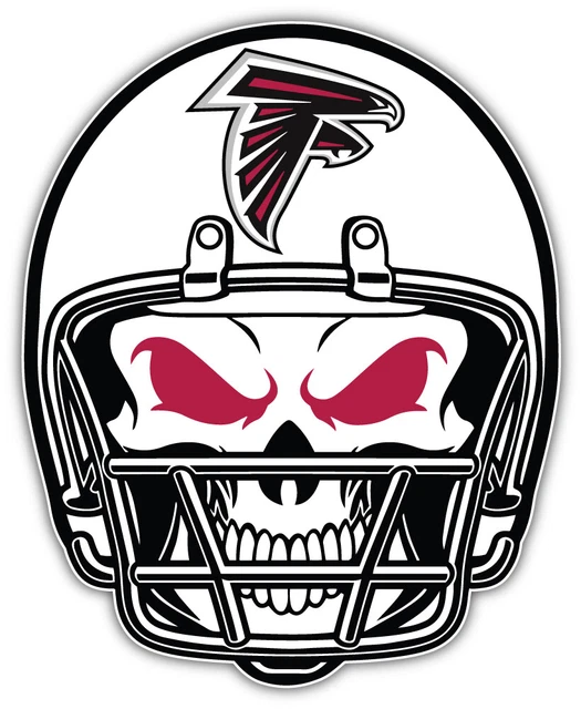 DOPASTICKER Atlanta Falcons Skull Sport Car Sticker Phone Water Bottle ...