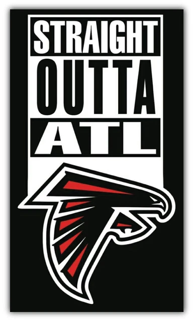 DOPASTICKER Atlanta Falcons Straight Outta Sticker Phone Decal Water ...