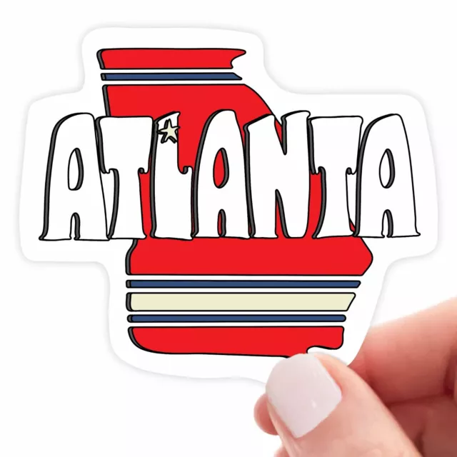 DOPASTICKER Atlanta Ga Sticker, Atlanta Georgia, Laptop Decal Phone ...