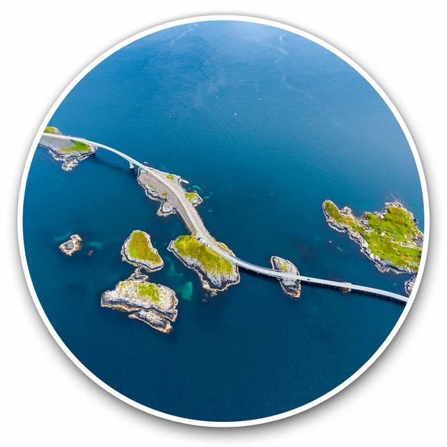 DOPASTICKER Atlantic Ocean Road Norway Cool Gift Decorative Laptop ...