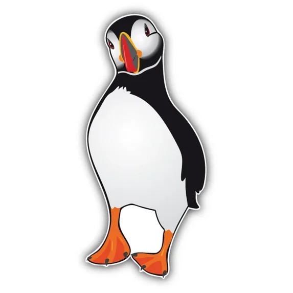 DOPASTICKER Atlantic Puffin Sticker Decal Phone Decal Water Bottle ...