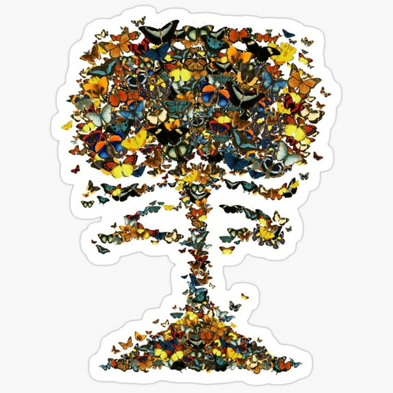 DOPASTICKER Atomic Butterfly Perfect Gift Everyone Phone Decal Water ...