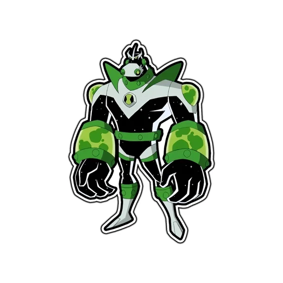 DOPASTICKER Atomic-X Ben 10 #1 Sticker Decal Phone Decal Water Bottle ...