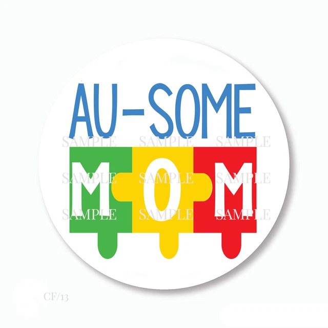 DOPASTICKER Au-Some Mom Autism Stickers Autism Puzzle Pieces Phone ...