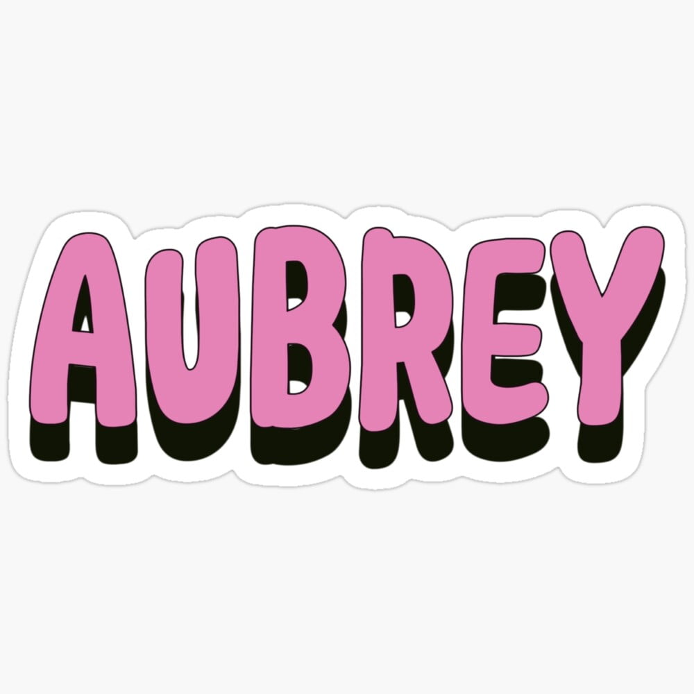 DOPASTICKER Aubrey Name Sticker Phone Decal Water Bottle Stickers, Cars ...