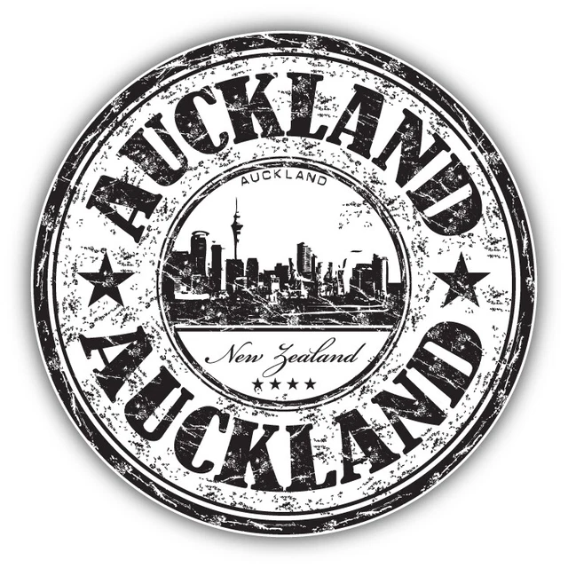 DOPASTICKER Auckland New Zealand Rubber Travel Stamp Sticker Phone ...