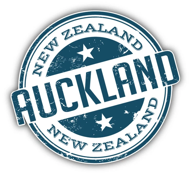 DOPASTICKER Auckland New Zealand Travel Stamp Sticker Decal Phone Decal ...