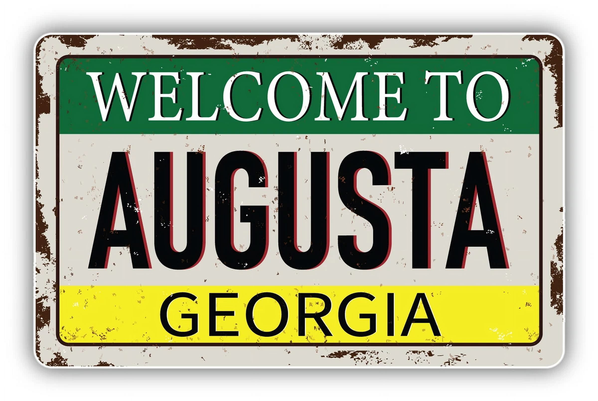 DOPASTICKER Augusta City Georgia State Usa Retro Sticker Waterproof ...